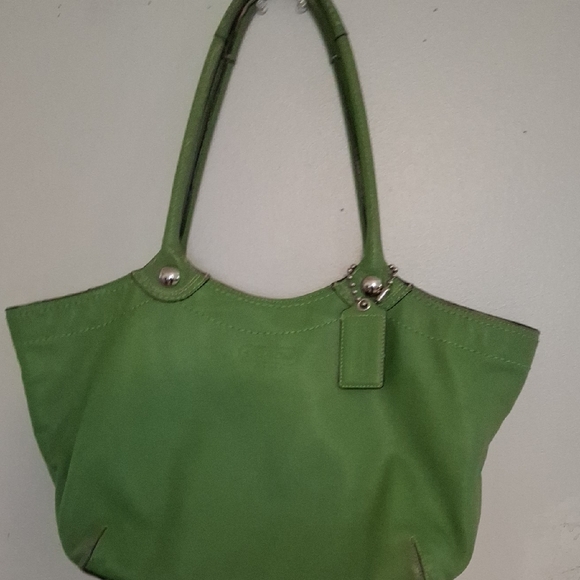 Coach | Bags | Coach Classic Green Tote Bag | Poshmark